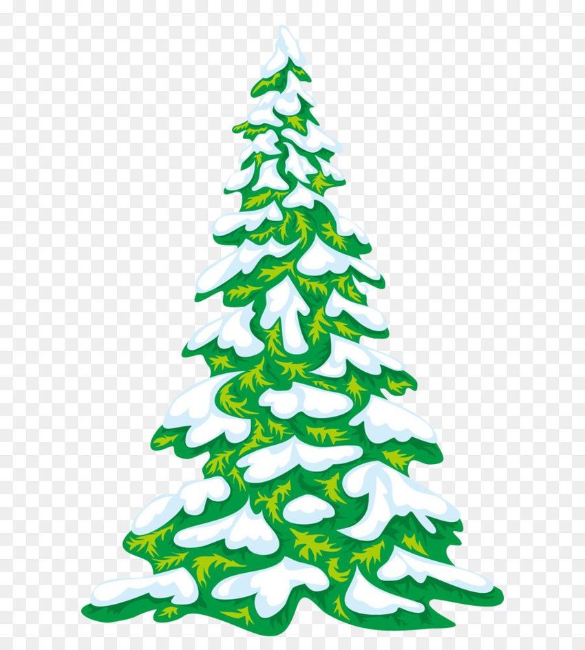 Рисунки Елочка в снегу